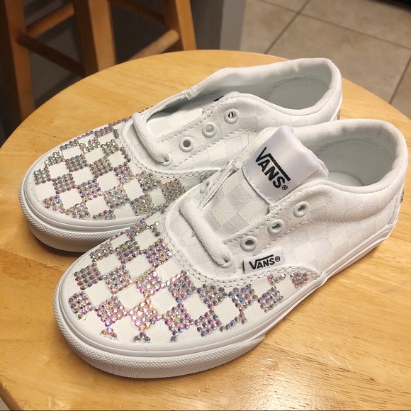 Vans | Shoes | Swarovski Crystal Bedazzled Vans | Poshmark